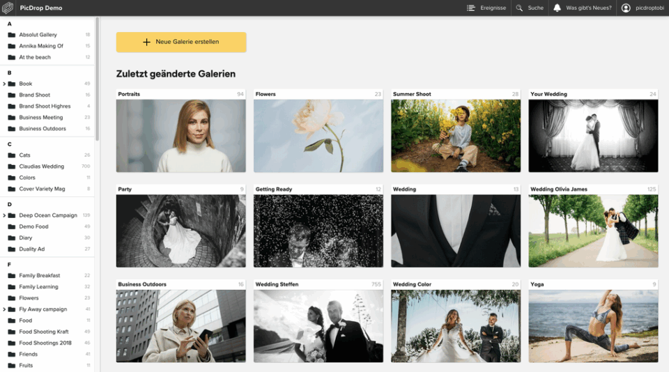 Deine ersten Schritte in picdrop | picdrop
