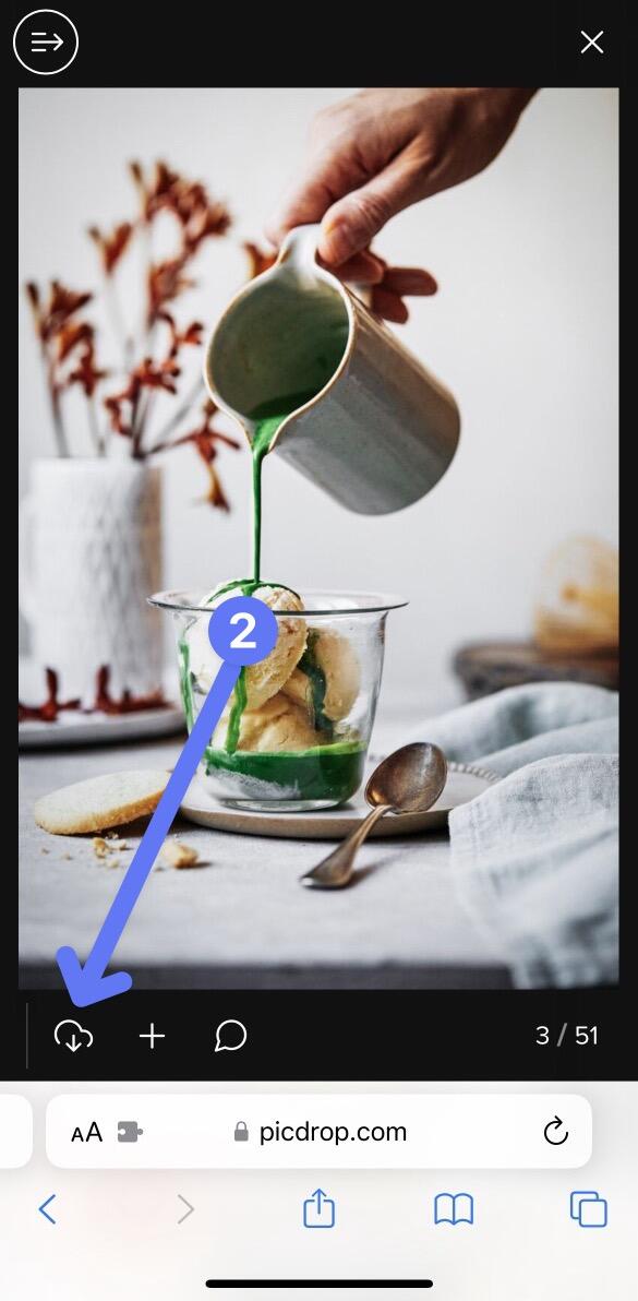 How do I download images to an iPad or iPhone? (iOS) | picdrop