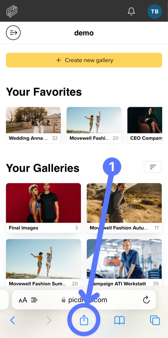 Where can I find the picdrop app for smartphones? | picdrop