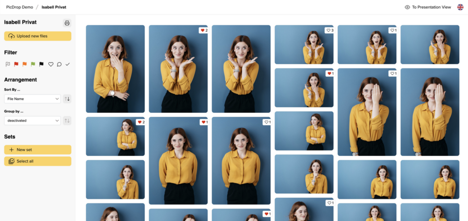 How to Use Likes in picdrop Galleries - FAQ