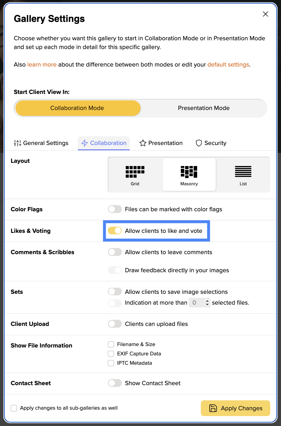 picdrop Likes - use our voting feature | picdrop