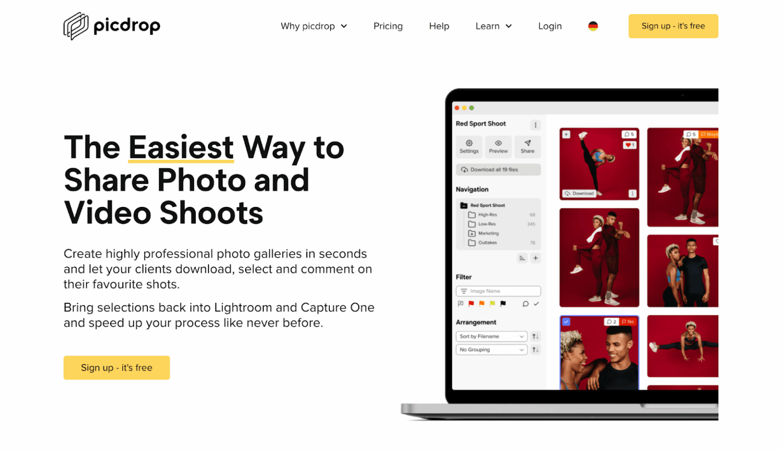 picdrop vs. Google Drive Photos for Marketing Collaboration | picdrop
